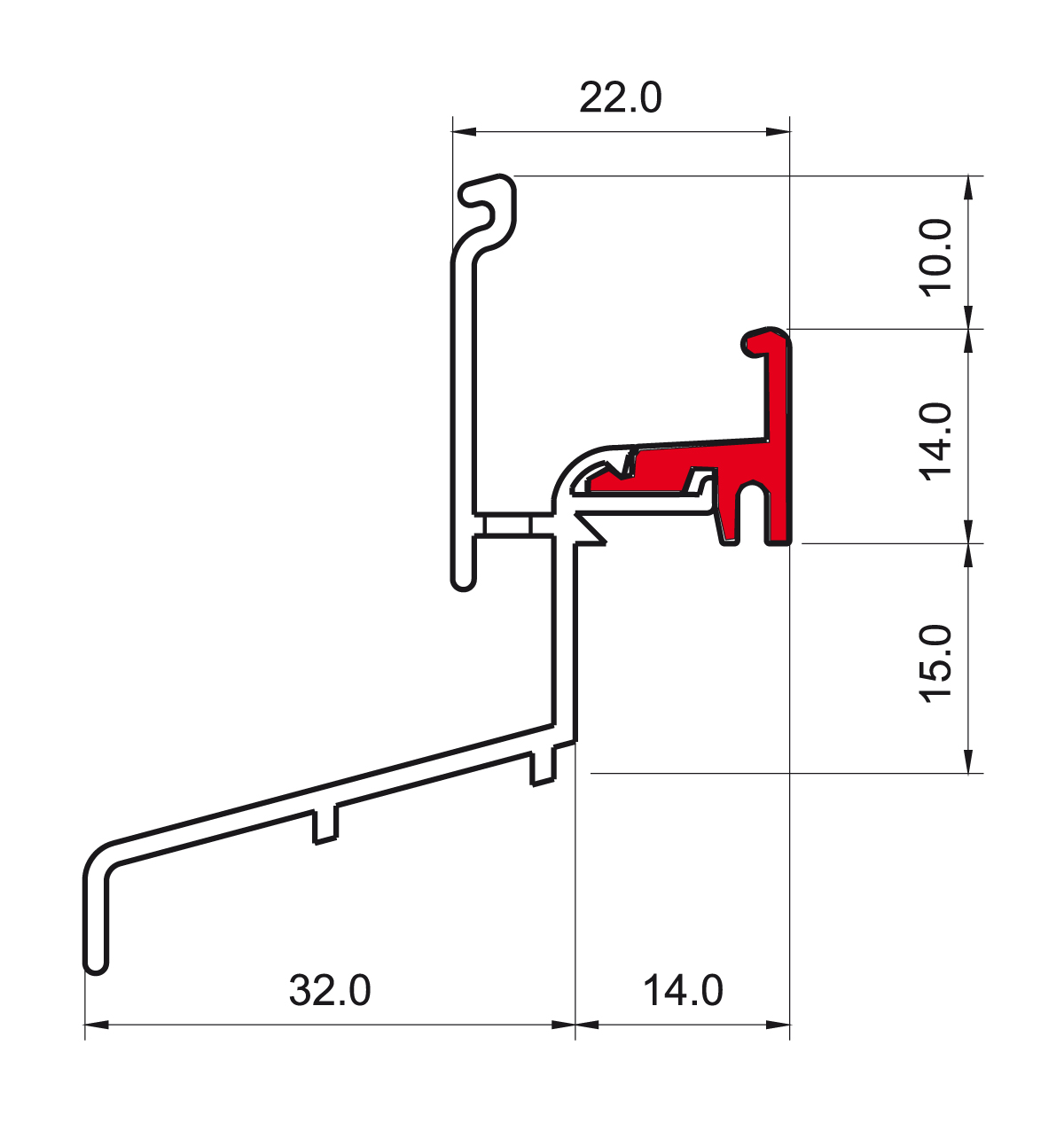 THERMO REGENSCHUTZSCHIENE TRG 1230 | RBB Aluminium